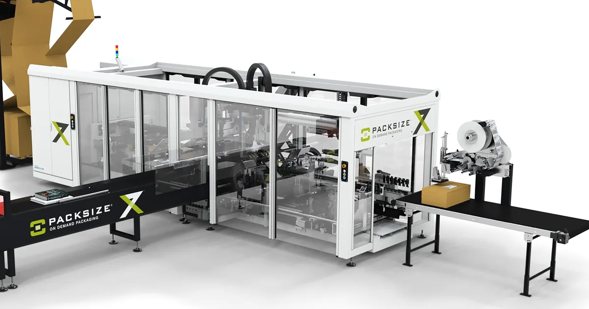 Packsize stelt nieuwe volautomatische verpakkingsmachine voor - Value chain