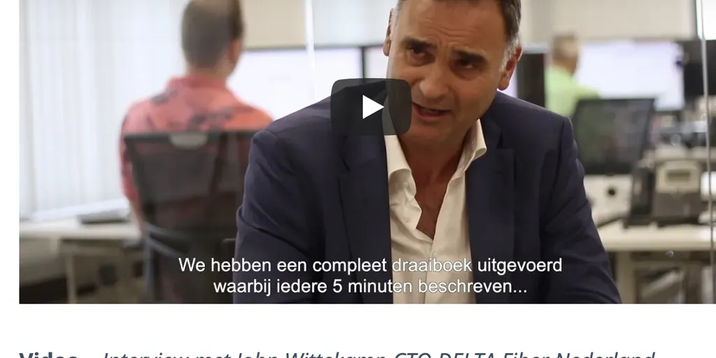 Samenvoeging van IT bij DELTA Fiber Nederland - Value chain