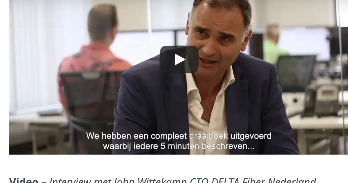Samenvoeging van IT bij DELTA Fiber Nederland - Value chain